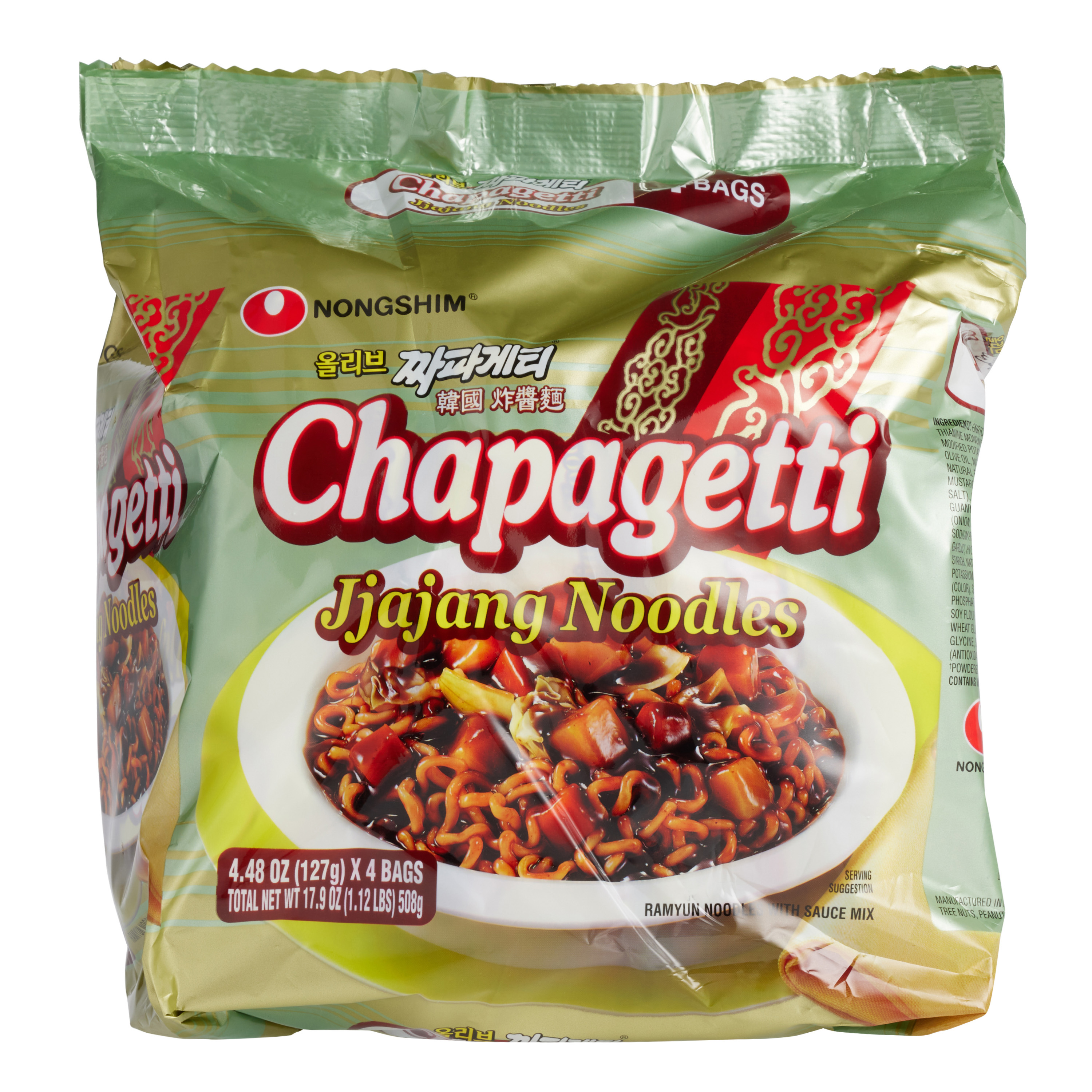 Nongshim Chapagetti Noodle With Black Bean Sauce 4 Pack - World Market