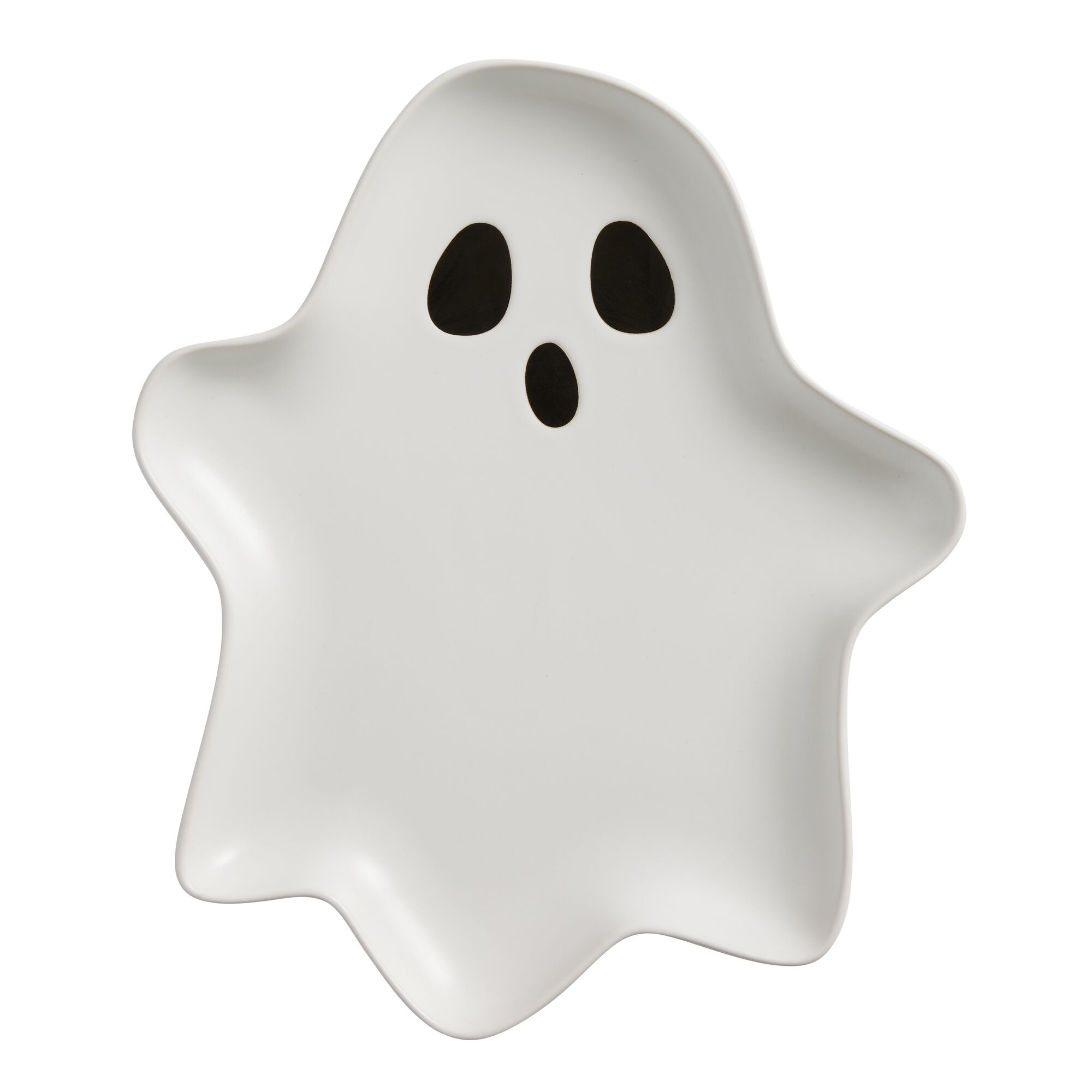 Off White Figural Ghost Serving Platter - World Market