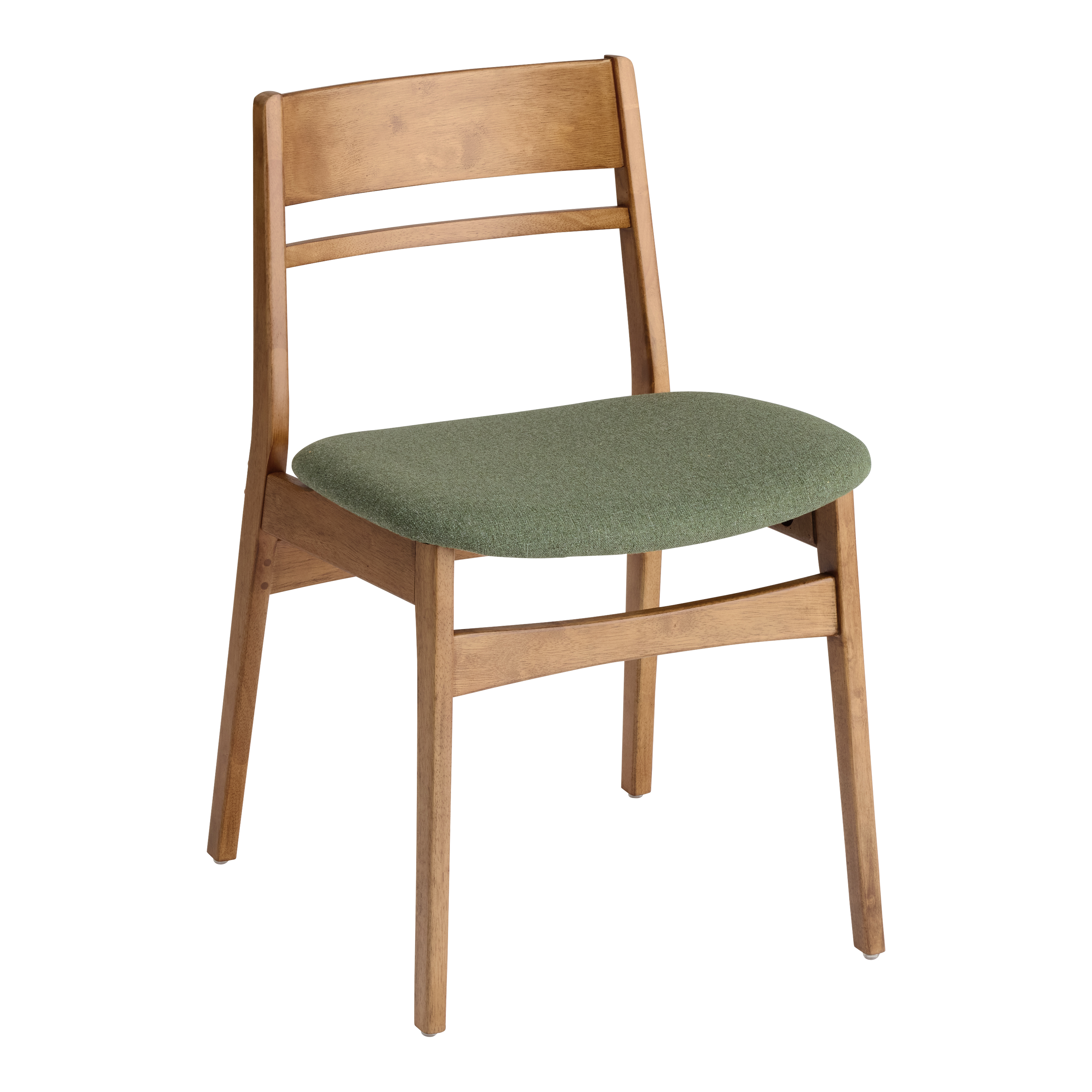 Handler Wood Mid Century Upholstered Dining Chair Set of 2 - World Market