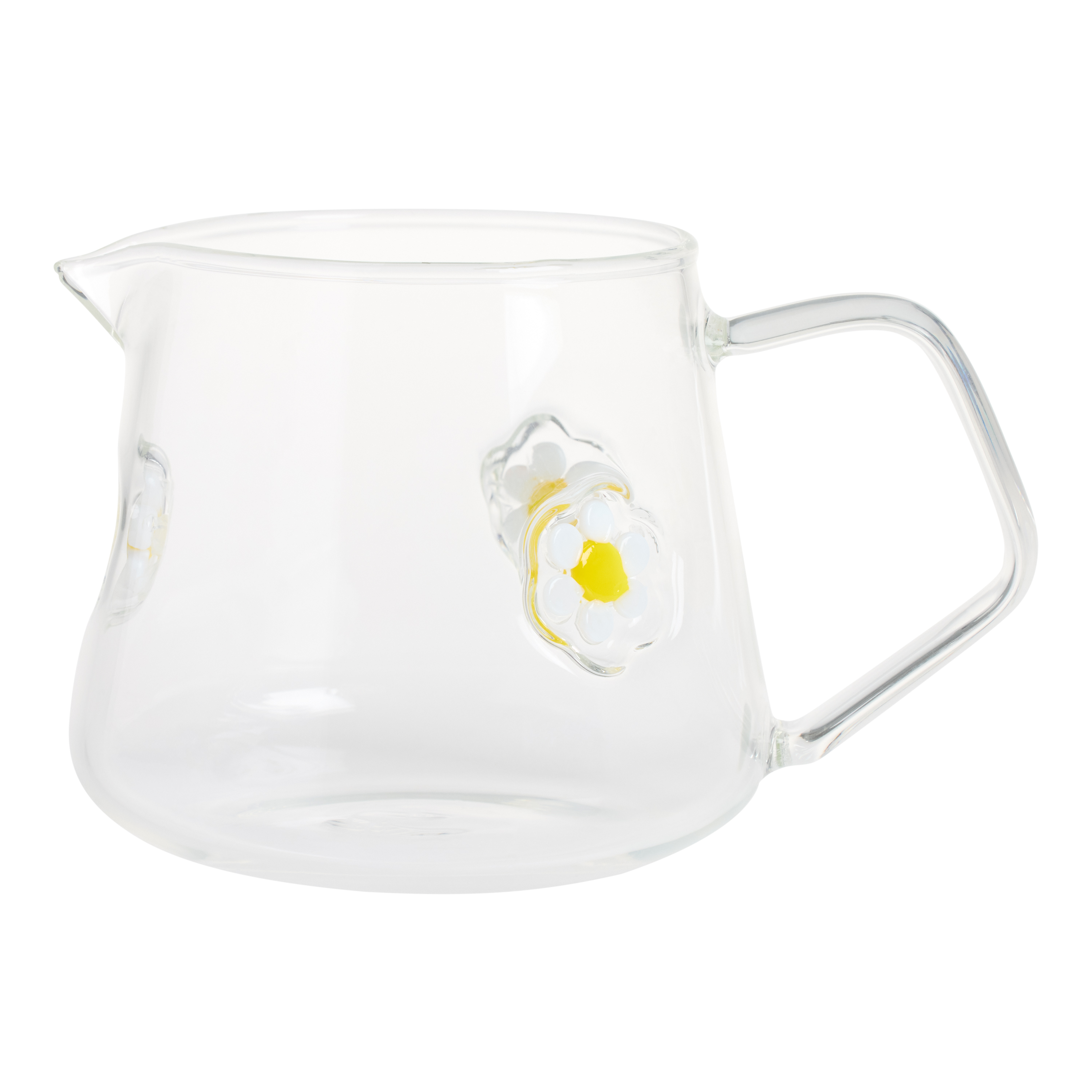 Charm Daisy Inlay Glass Creamer - World Market