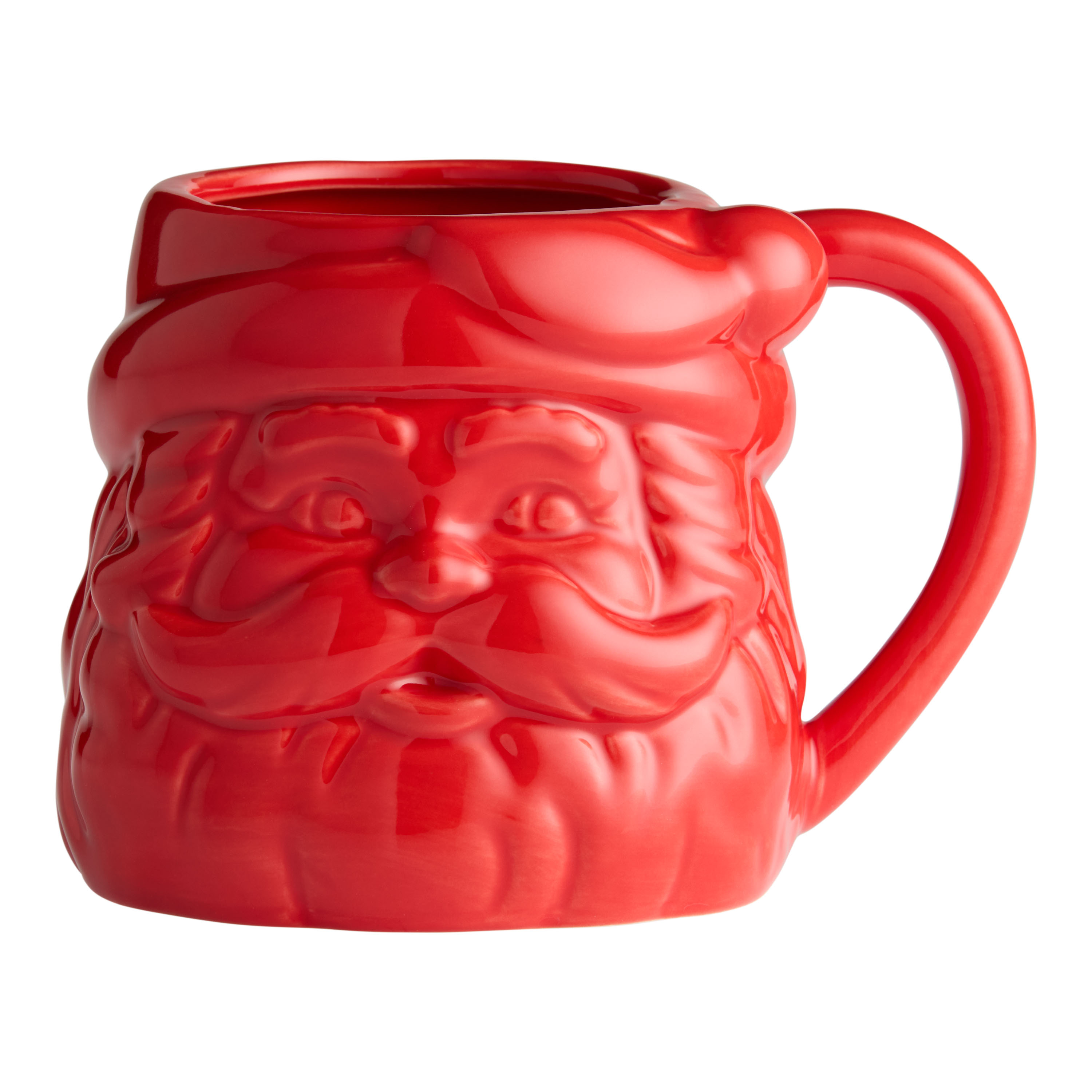 Monochromatic Santa Hand Painted Figural Ceramic Mug - World Market