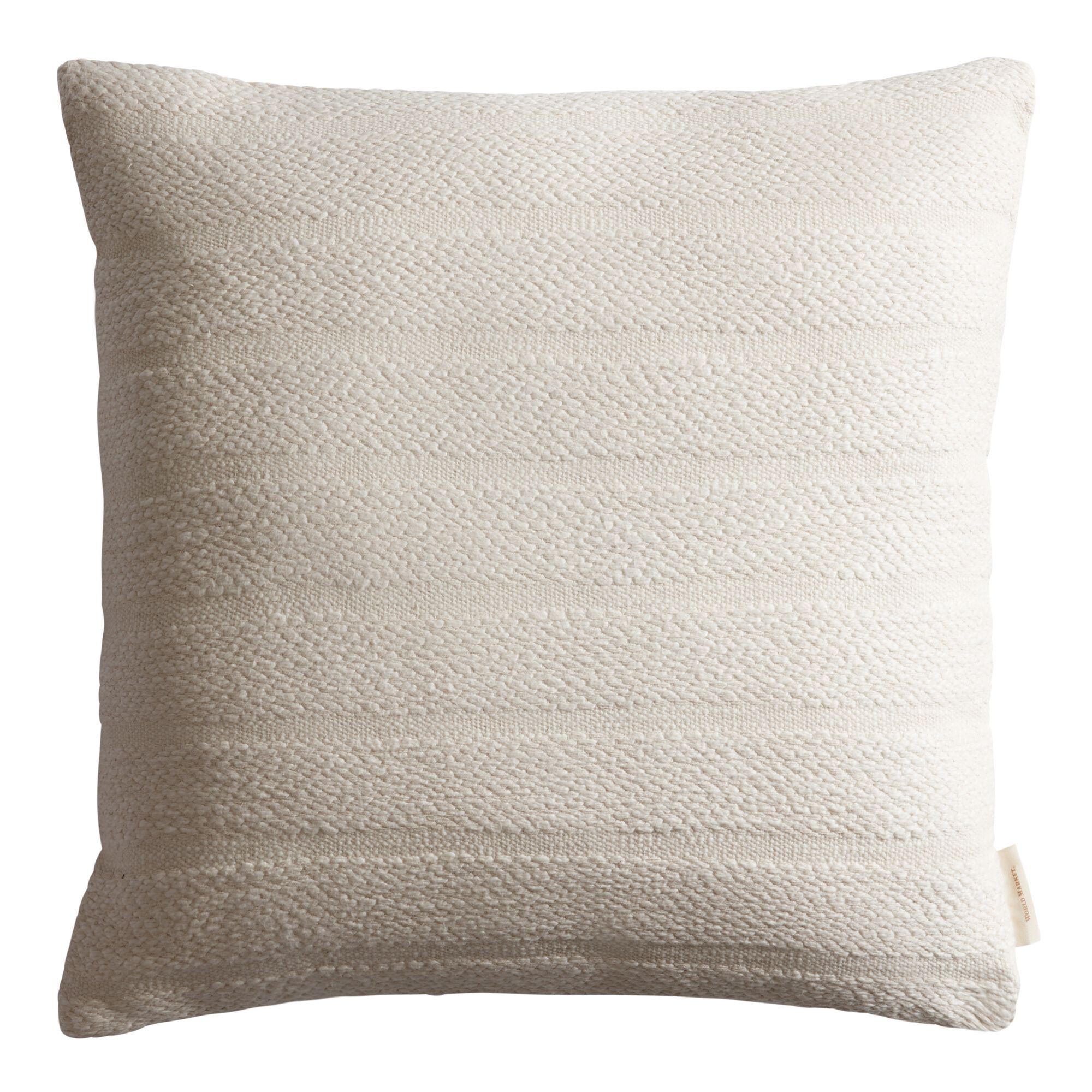 Oversized Tonal Stripe Throw Pillow - World Market