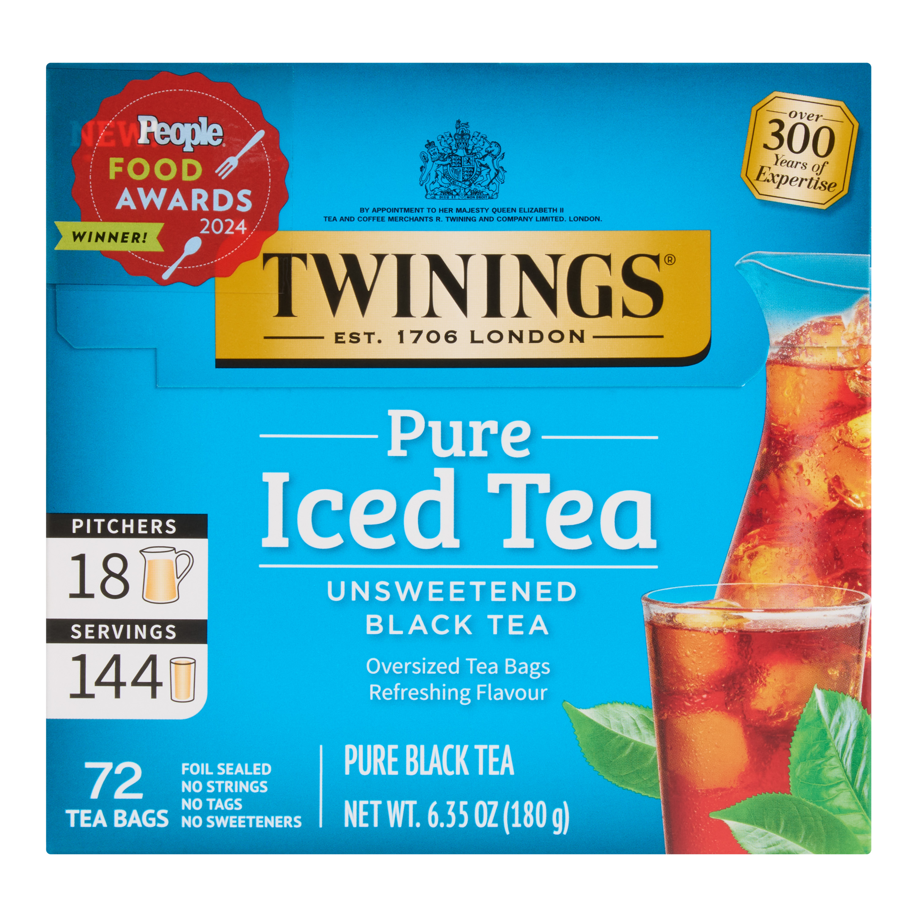 Twinings Pure Black Iced Tea Sachets 72 Count - World Market