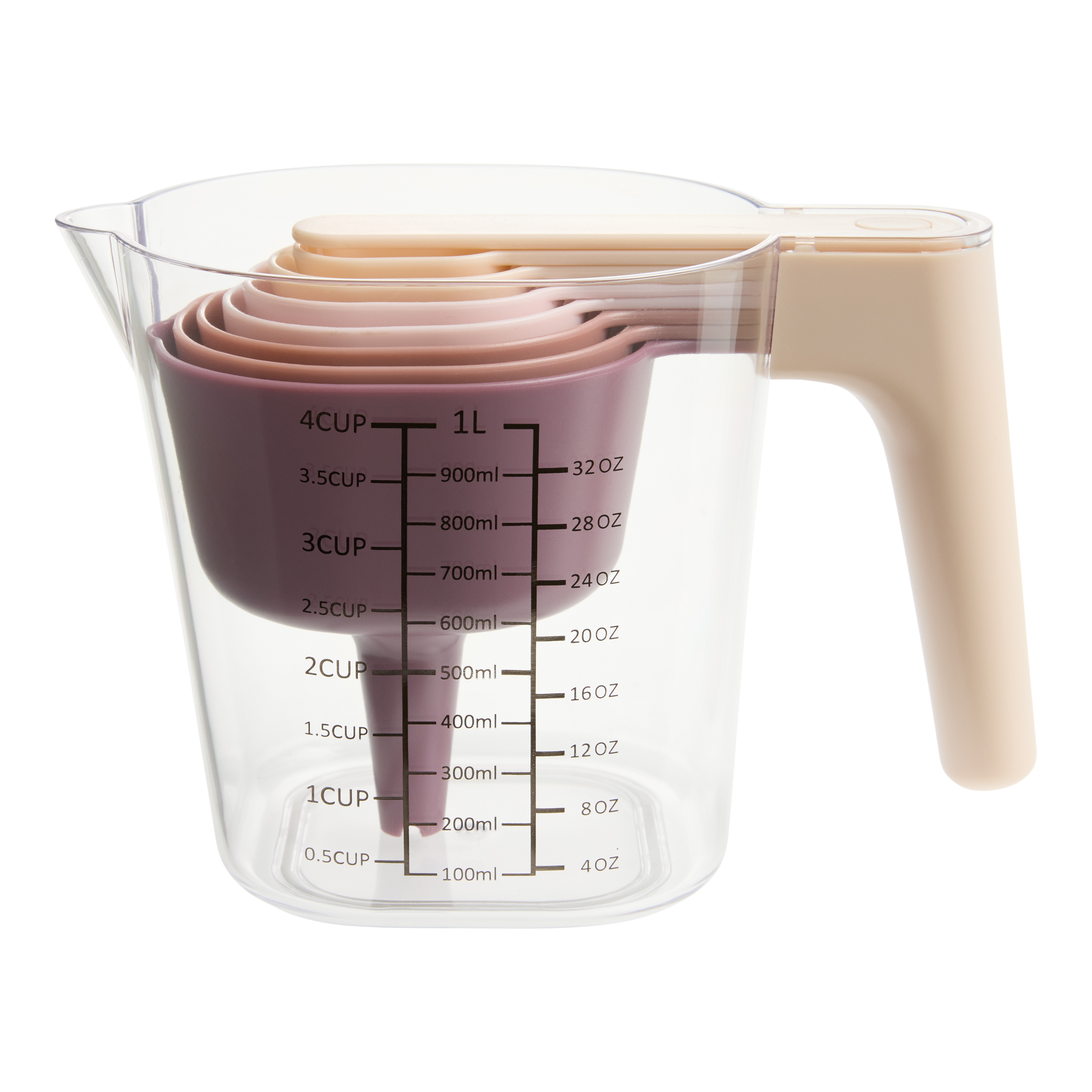 Ombre Nesting Measuring Pitcher and Spoons 9 Piece Set - World Market