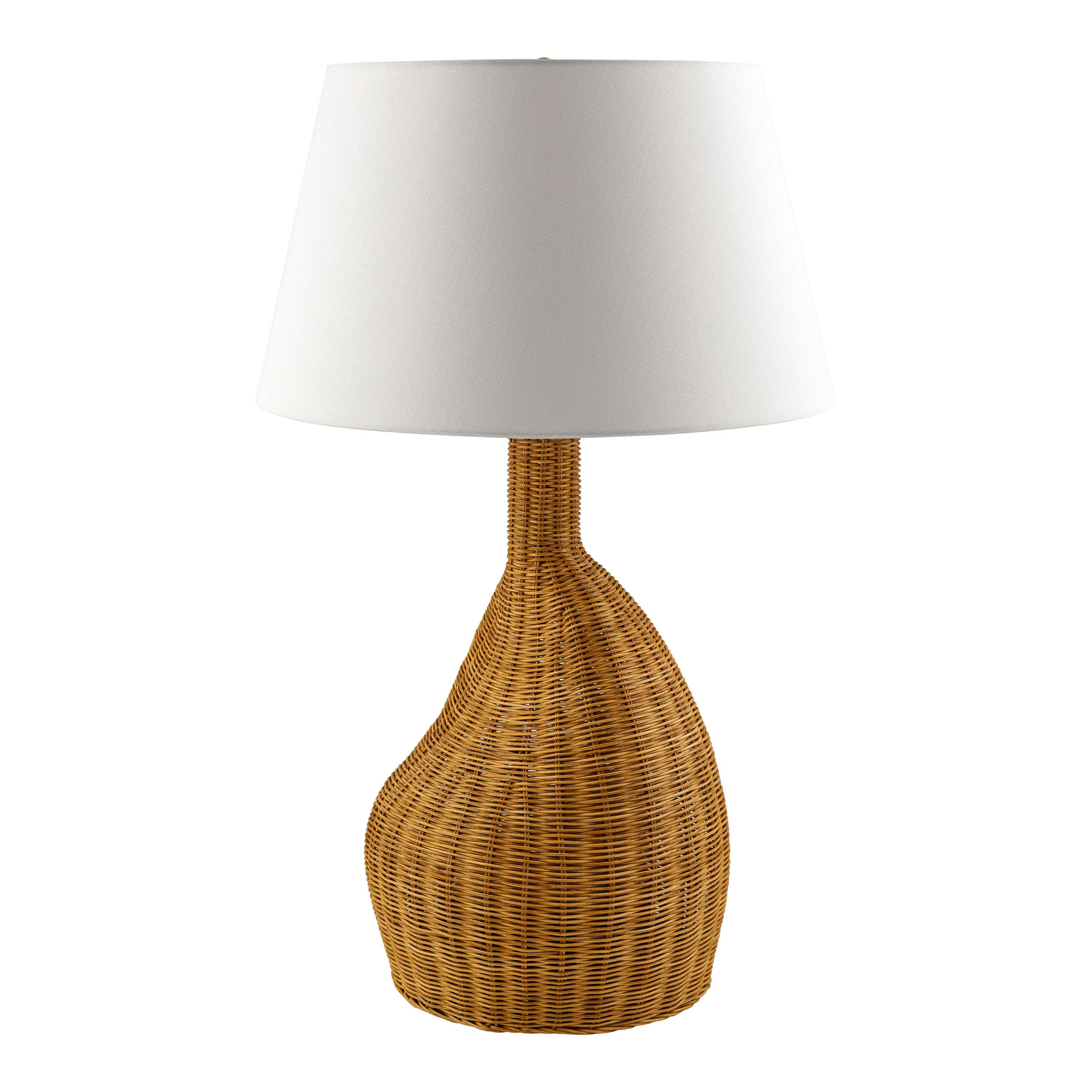 Corbet Natural Woven Rattan Table Lamp - World Market