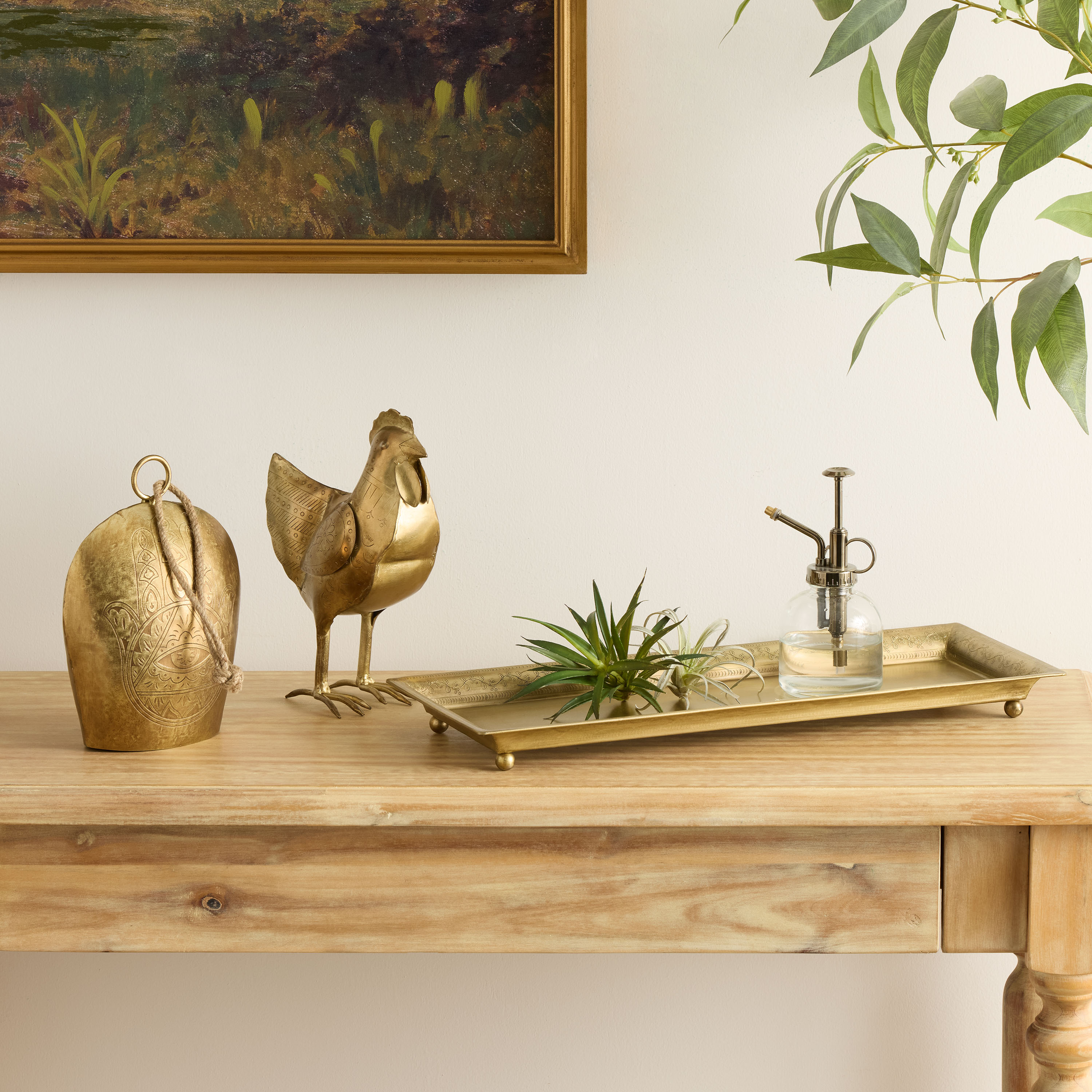 CRAFT Antique Gold Metal Etched Tabletop Decor Collection - World Market